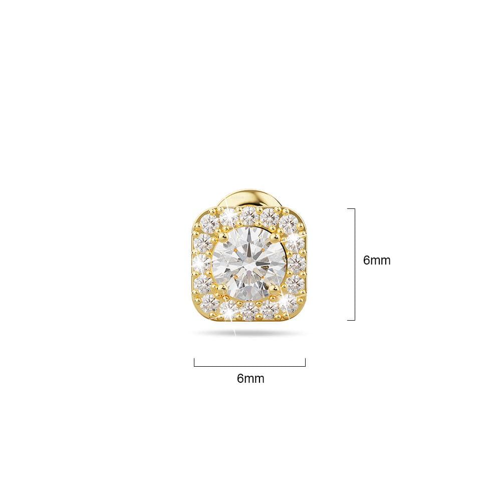 Eleanor Gold Stud Earrings - Bullion Gold