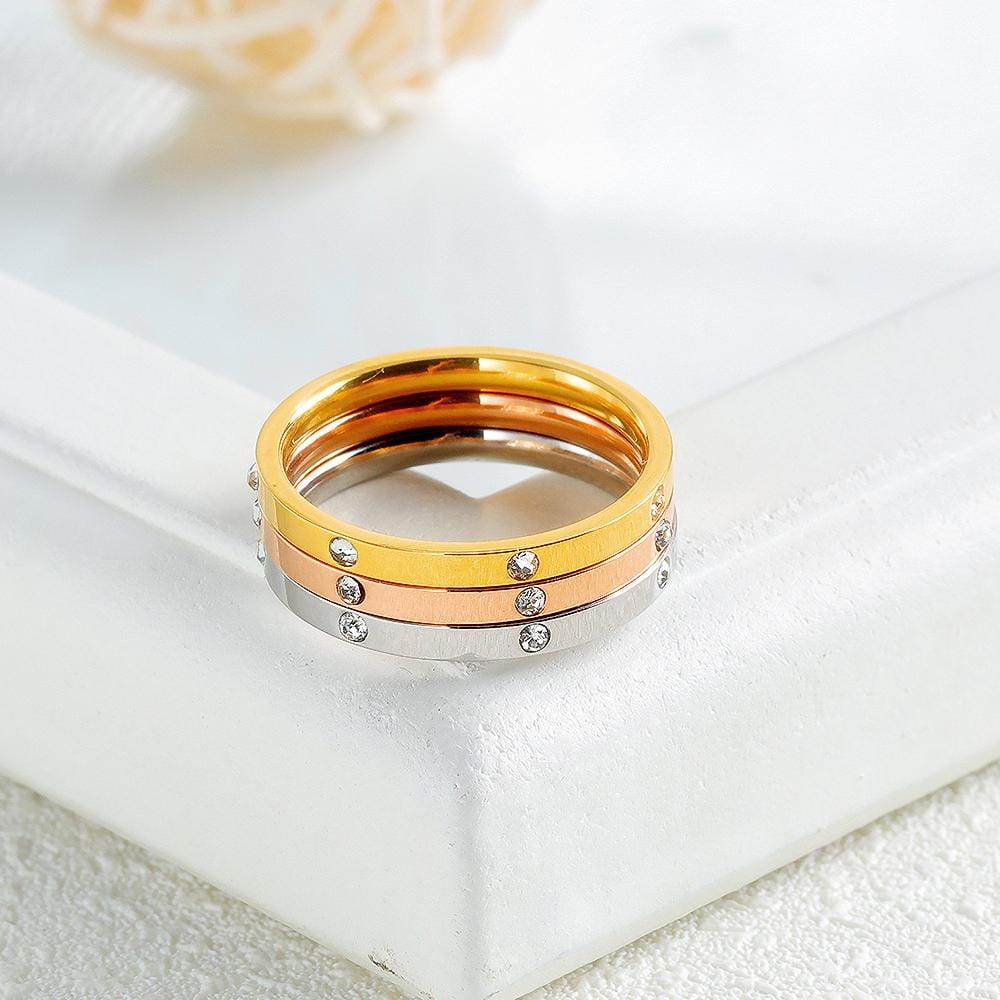 Tri-Tone Masterpiece Ring - Bullion Gold