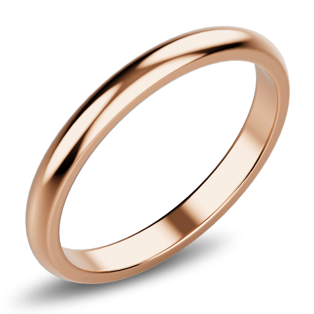 Camille Minimal Stacker Ring in Rose Gold - Bullion Gold