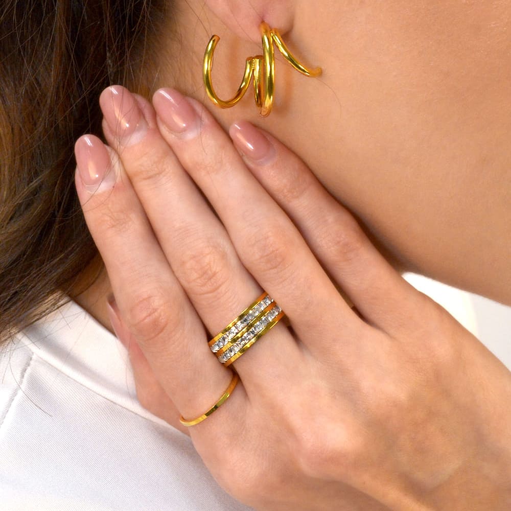 Princess Cut Stunner Ring In Gold - 7mm - Bullion Gold