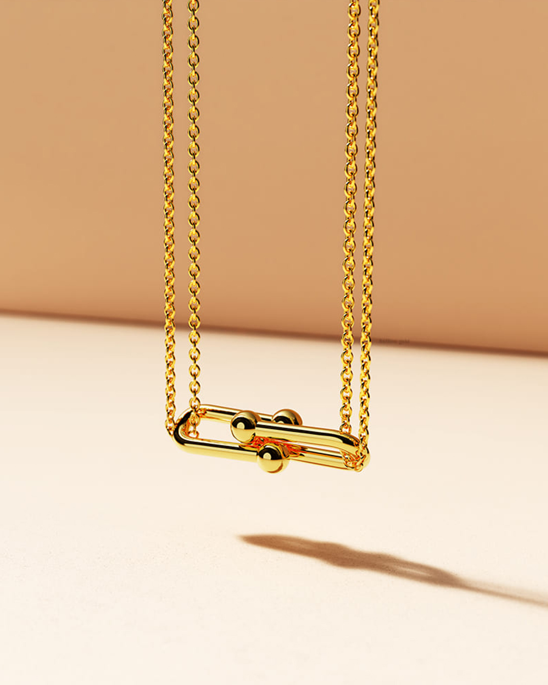 Gleaming Fusion Necklace in Gold - Bullion Gold
