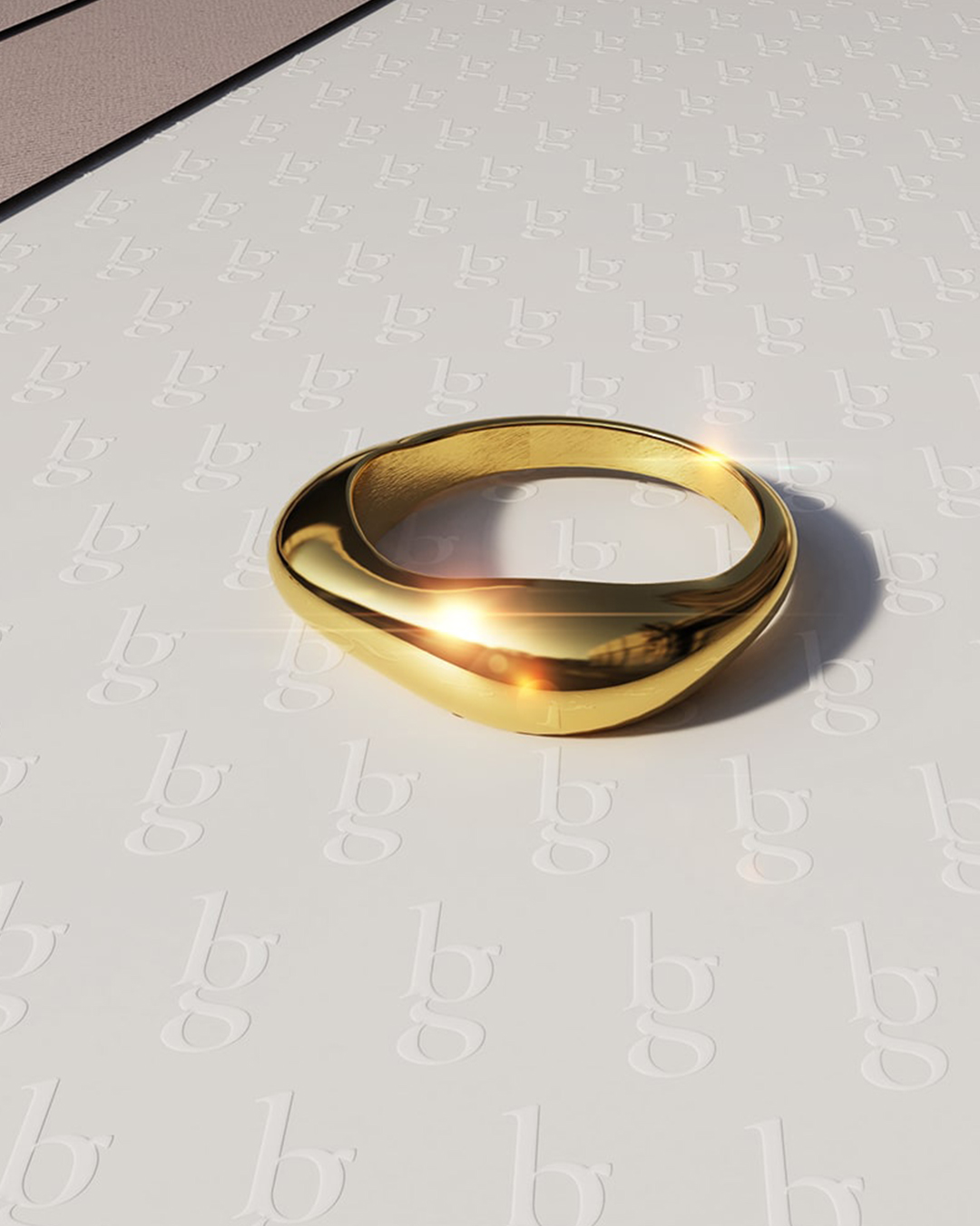 Flat Face Ring in Gold - Bullion Gold